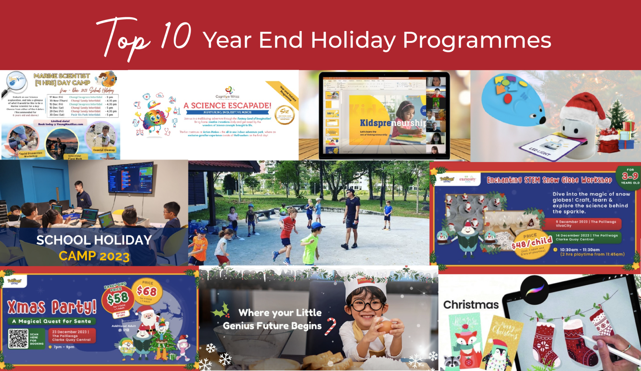 Top 10 Year End Holiday Programmes! - Flying Cape Blog